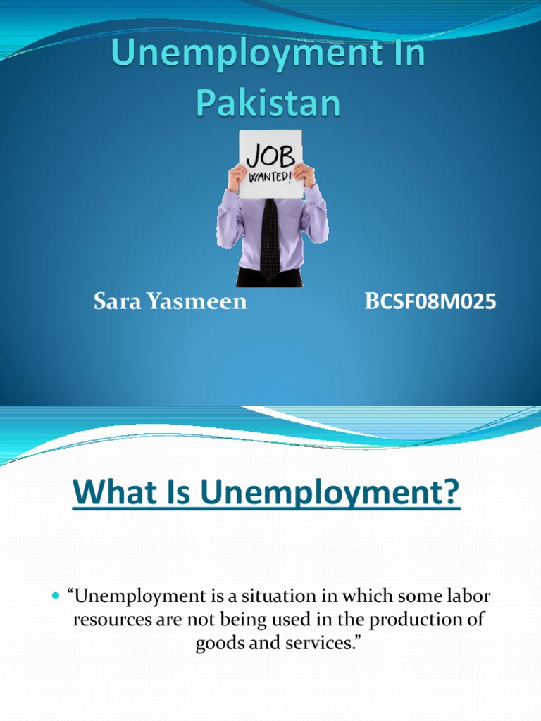 Unemployment in Pakistan | PDF | Unemployment | Social Science