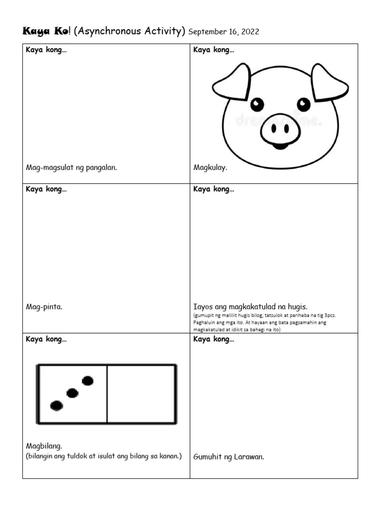 KAYA KO! Asynchronous Activity | PDF