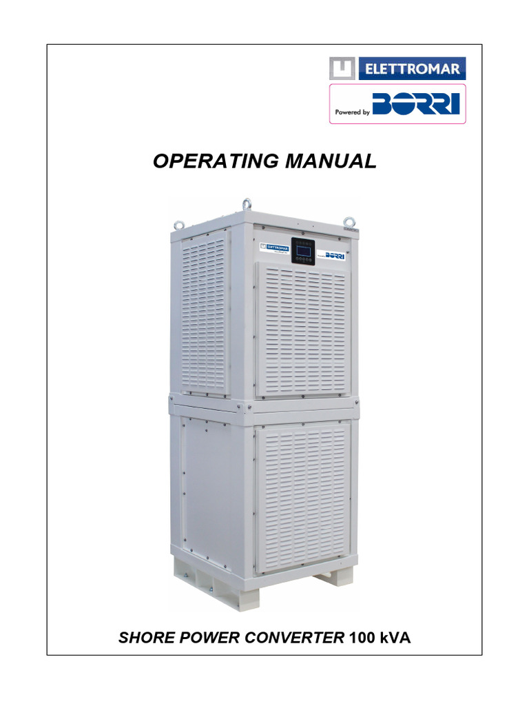 Shore Power Converter Manual 100 kVA | PDF | Alternating Current | Fuse ...