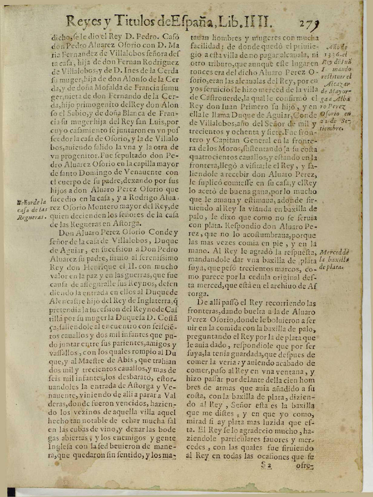 Nobiliario Genealogio de Los Reyes y Titulos de Espana - 2 | PDF