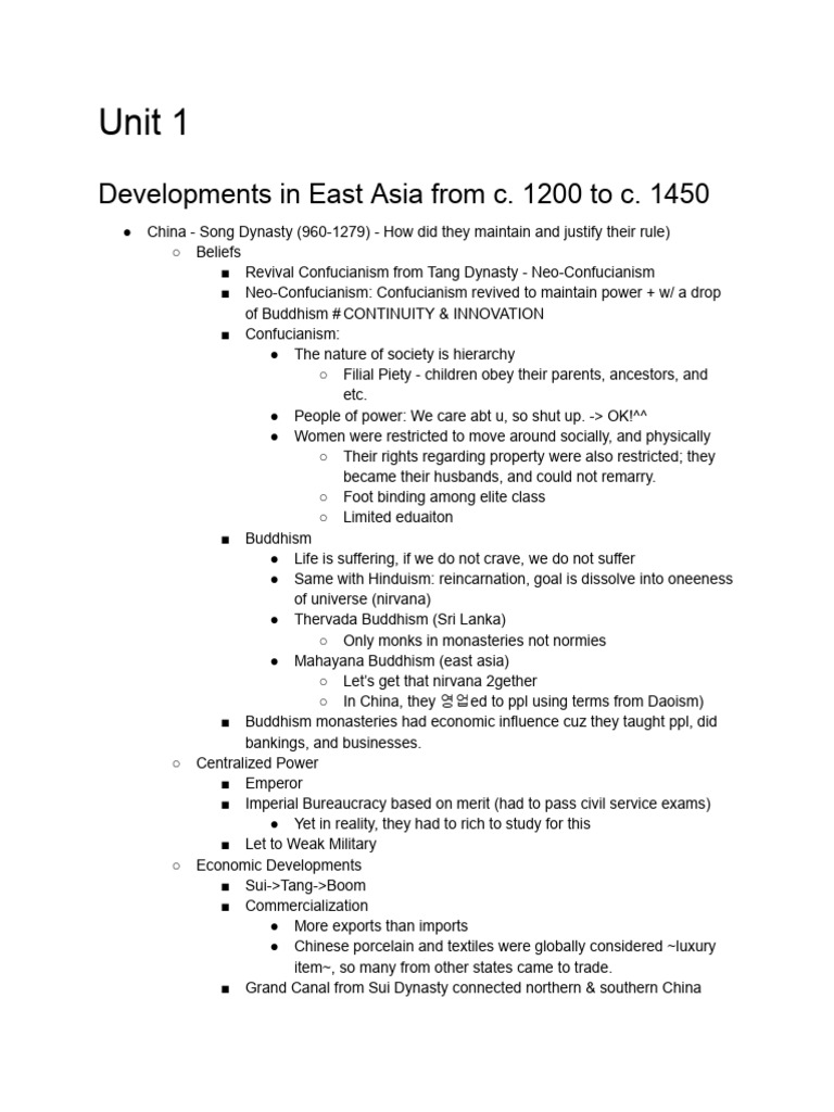 AP World History Notebook U1~3 | PDF | Mongol Empire | Protestantism