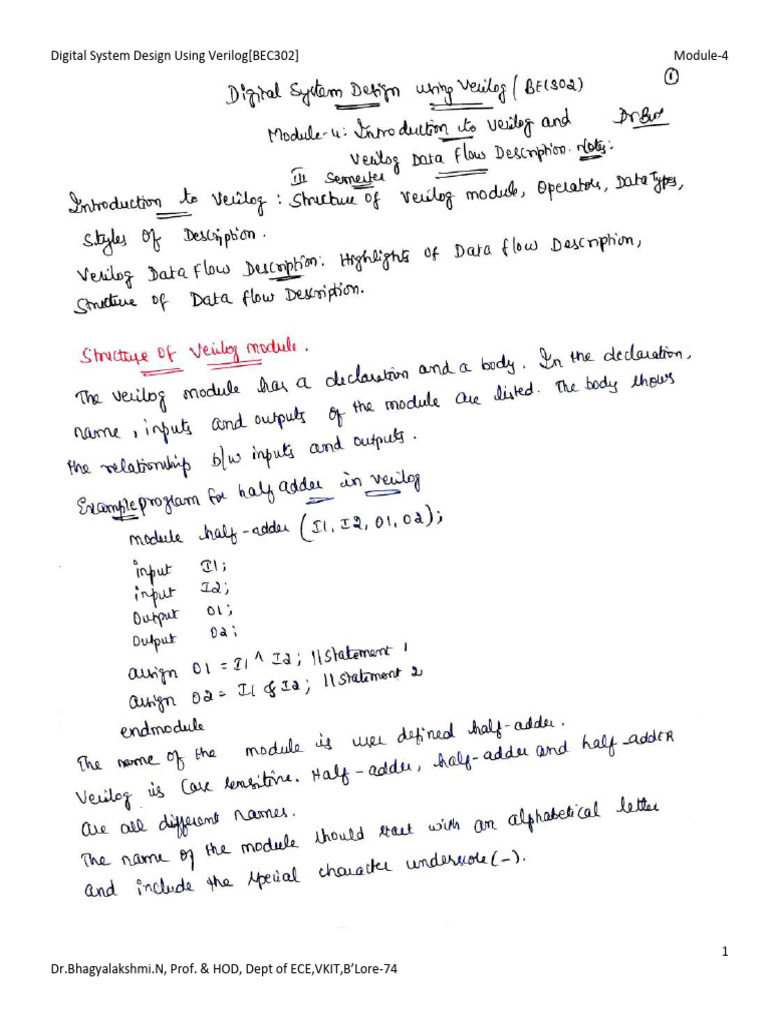 Dr.bln Dsdv(Bec302)-Module 4 Notes | PDF
