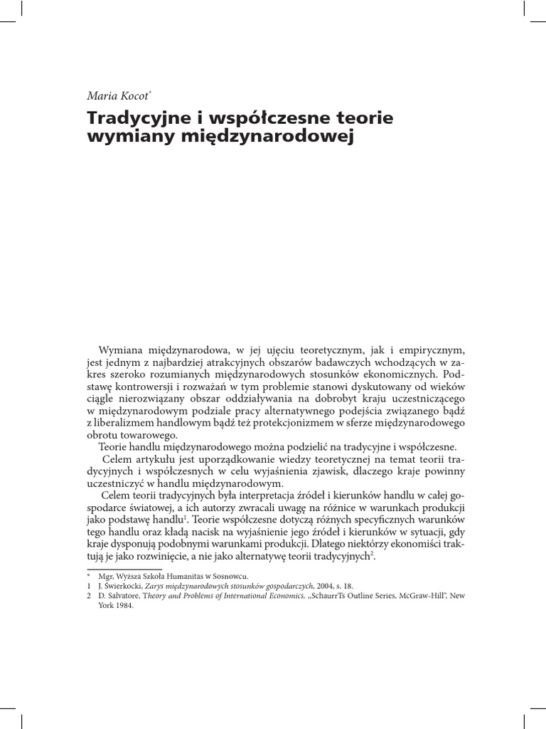 Teorie MSG | PDF