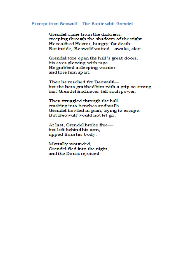 Beowulf | PDF