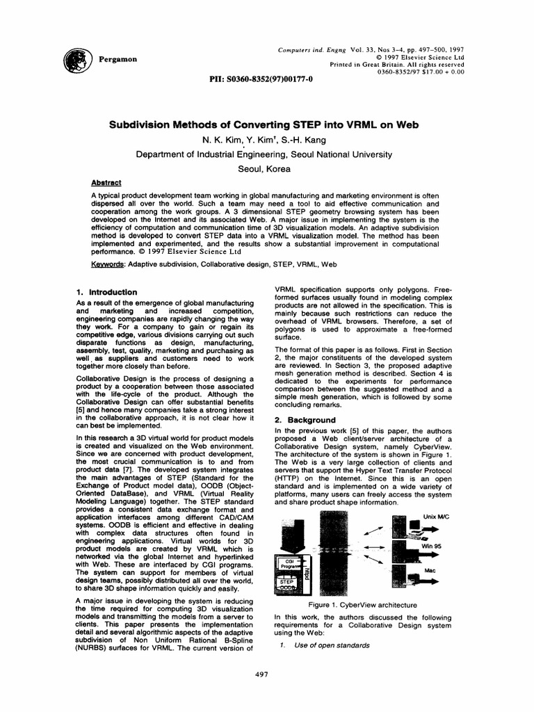 STEP to VRML Conversion Methods | PDF | 3 D Computer Graphics | World ...