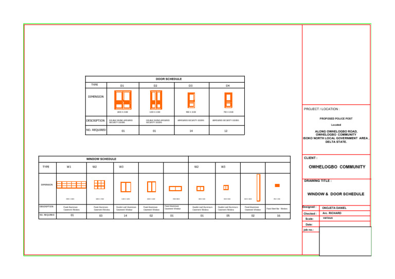 DANIEL Model - PDF Schedule | PDF