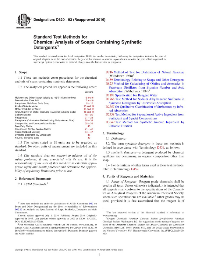 Astm D 820 | PDF
