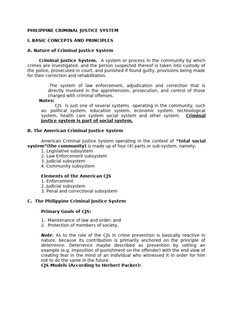 Overview of the Philippine Criminal Justice System | PDF | Prosecutor ...