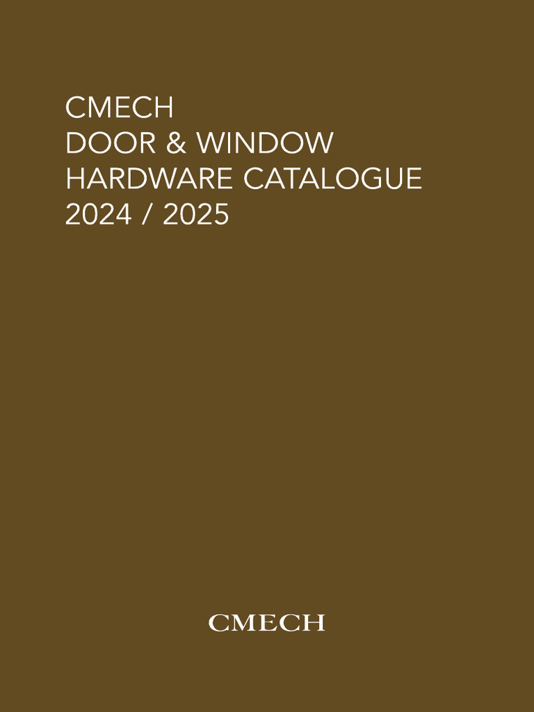 2024 Cmech Window & Door Hardware Catalogue | PDF