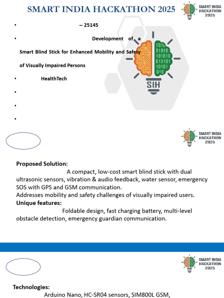 Smart Blind Stick for Visually Impaired | PDF | Visual Impairment ...