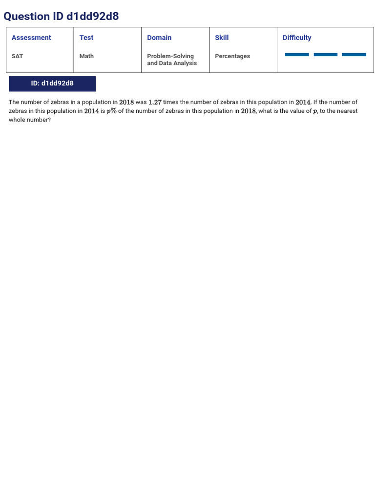SAT Math Problem-Solving Questions | PDF | Sat | Median