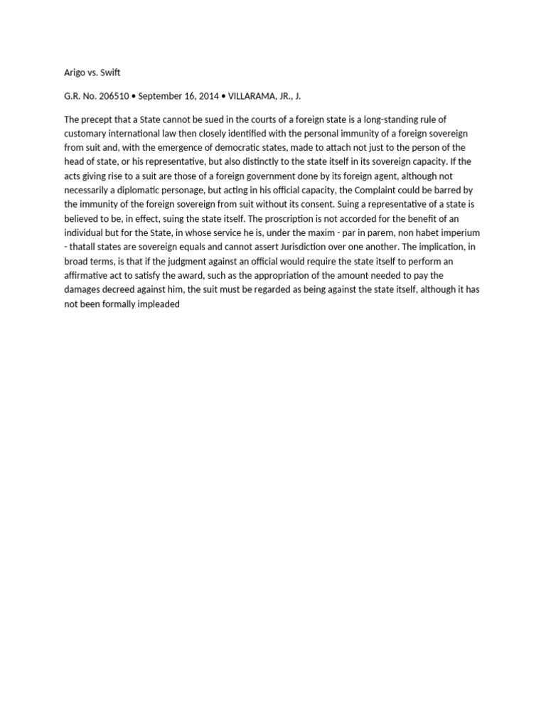 Arigo Vs | PDF
