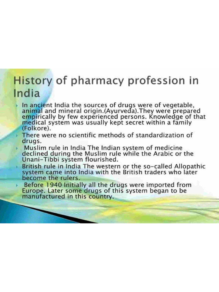 History of Pharmacy | PDF