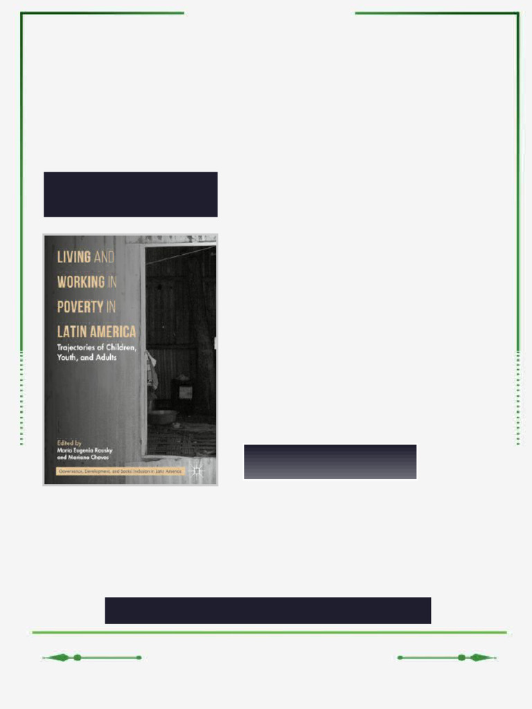 Living and Working in Poverty in Latin America: Trajectories of ...