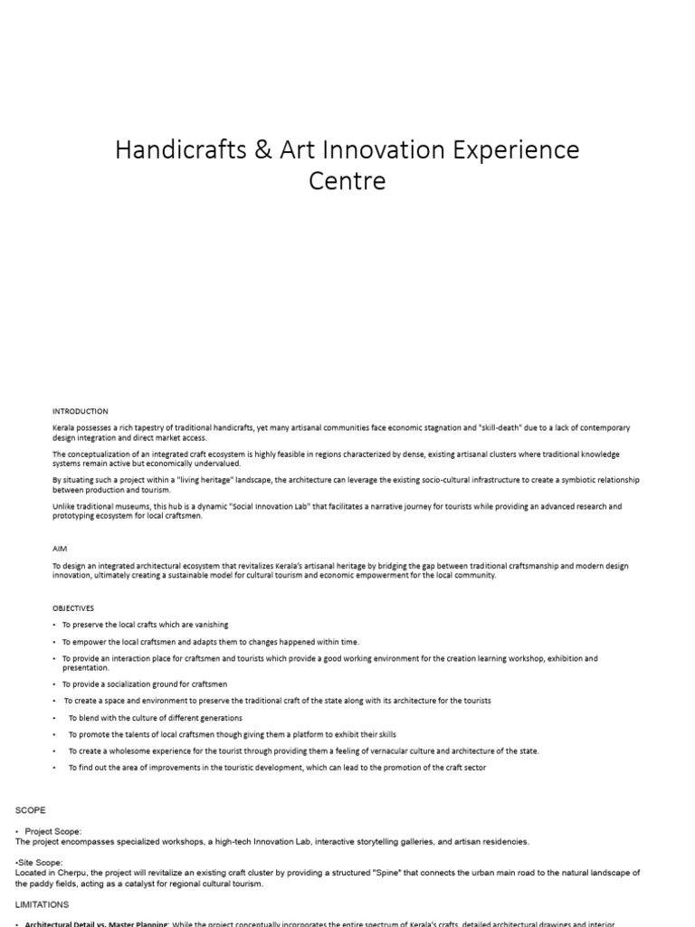 Handicrafts & Art Innovation Experience Centre New | PDF | Crafts