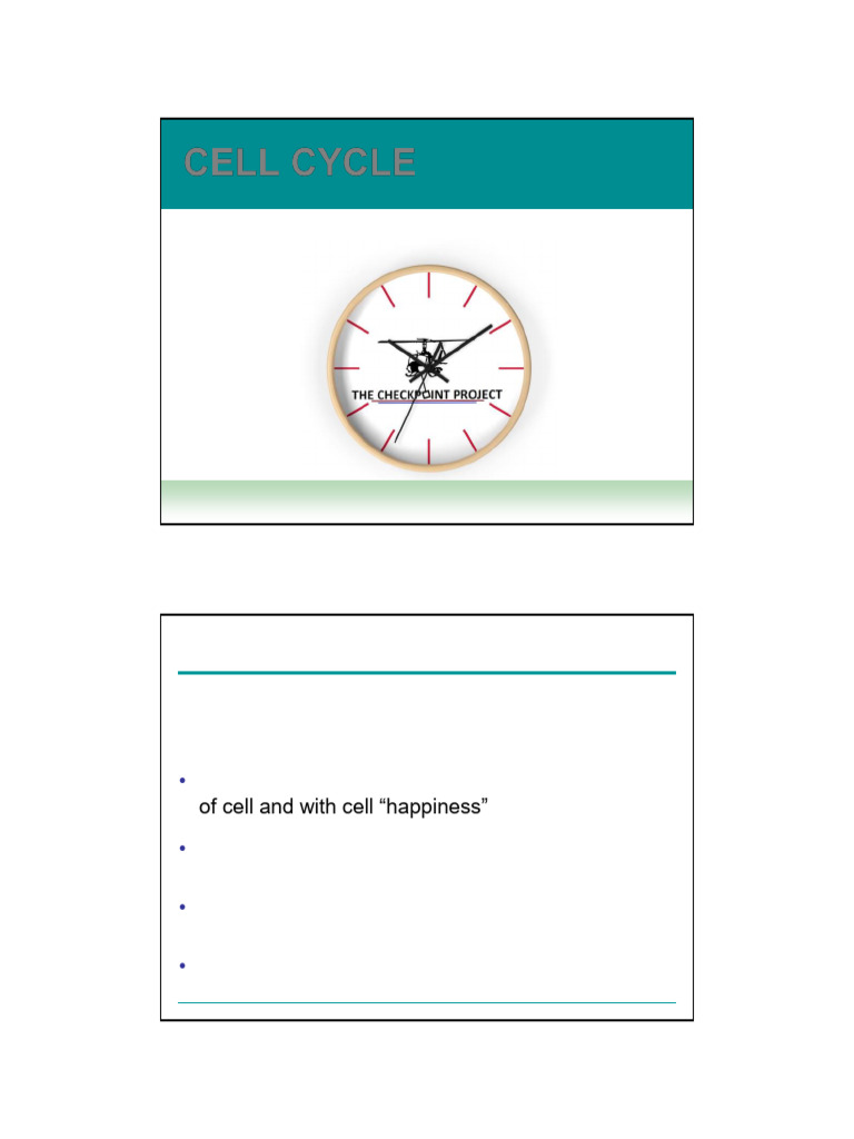 Cell Cycle - Spring 2021 - K65 - Sent To Students | PDF | Cell Cycle ...