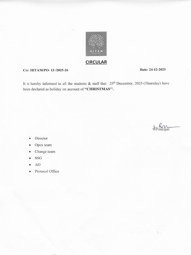 Circular Holiday (Christmas) | PDF