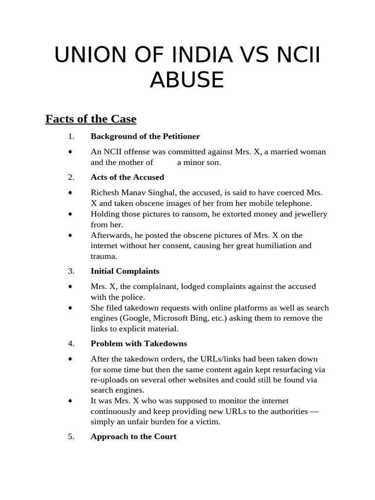 NCII Abuse Case: Privacy and Legal Solutions | PDF | Privacy | Justice