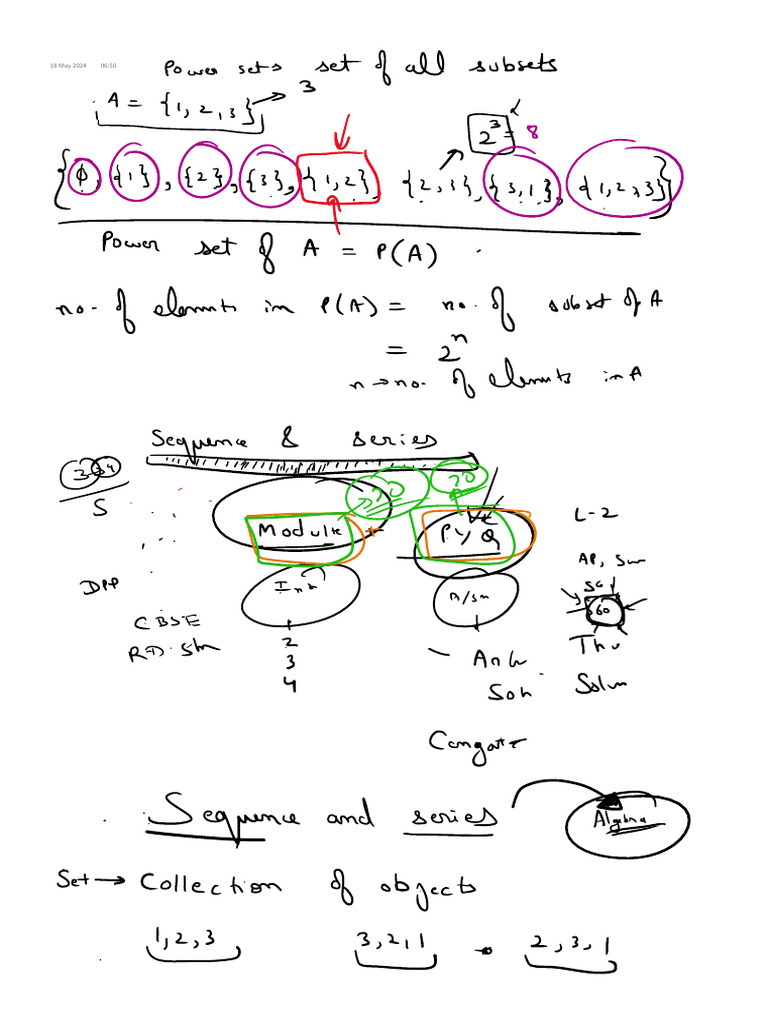 Sequence and Series Lect 1 Morning | PDF