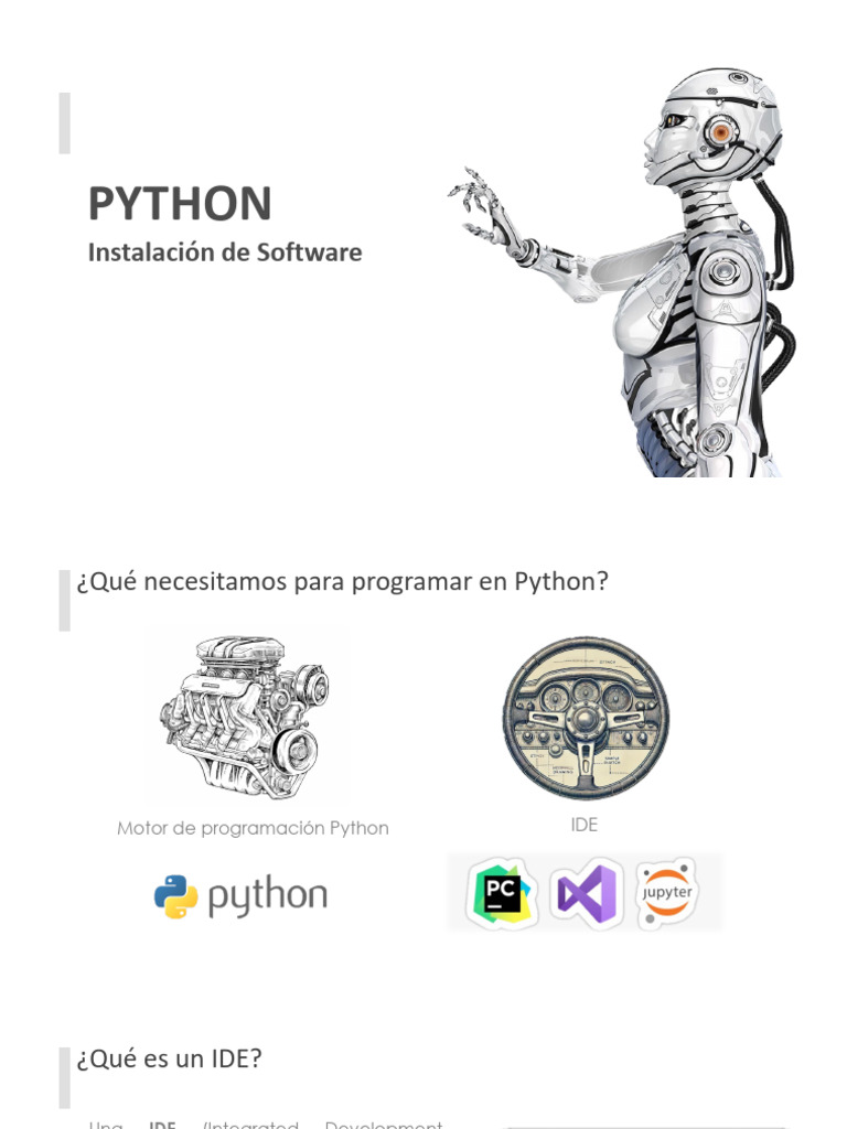 M1_U1_Software Utilizado en El Curso de Python v2 | PDF | Entorno de desarrollo integrado ...