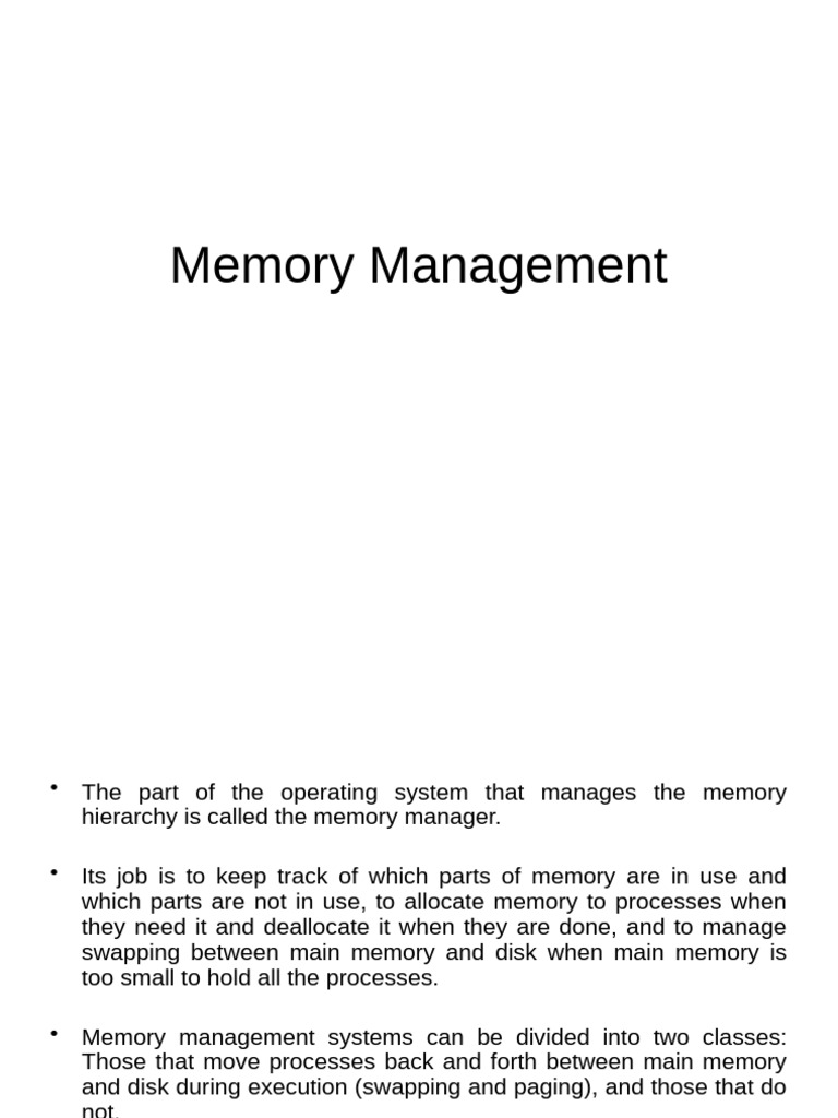 Memory Management Techniques Explained | PDF | Computer Programming ...