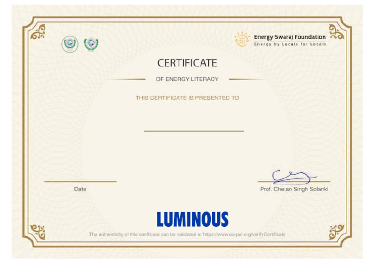 Energy Literacy Training Overview | PDF