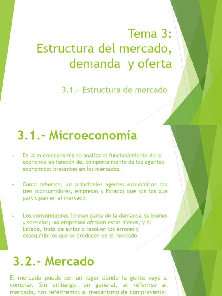 3.- Estructura de Mercado. Tema 3.1 | PDF | Mercado (economía) | Monopolio