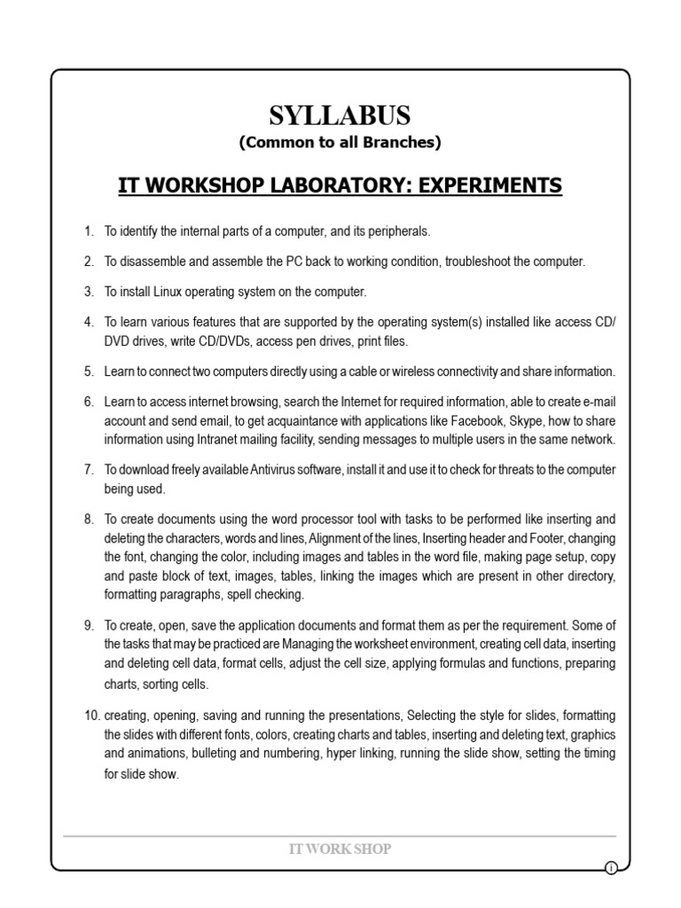 Itws Lab Manual | PDF | Random Access Memory | Wi Fi