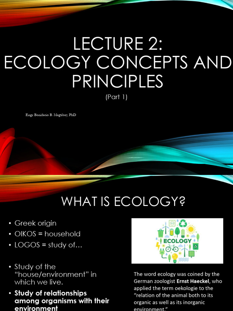 Lecture 2 - Ecological Concepts and Principles (Part 1)(1) (1) | PDF ...