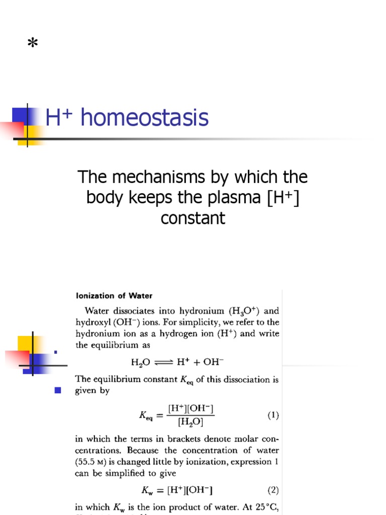 Hydrogen Ion Homeostasis | Bicarbonate | Physiology