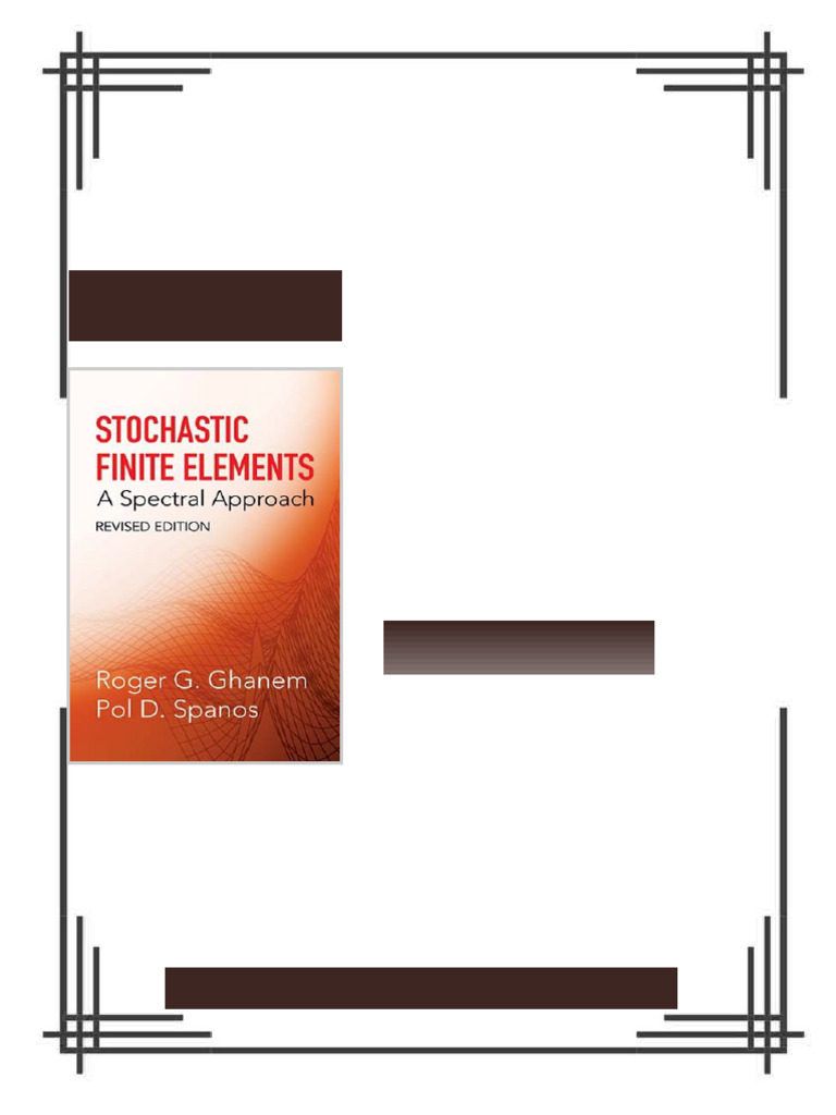 Stochastic Finite Elements A Spectral Approach Roger G. Ghanem ebook ...
