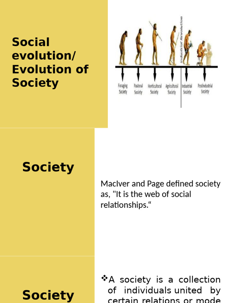 Evolution of Society | PDF