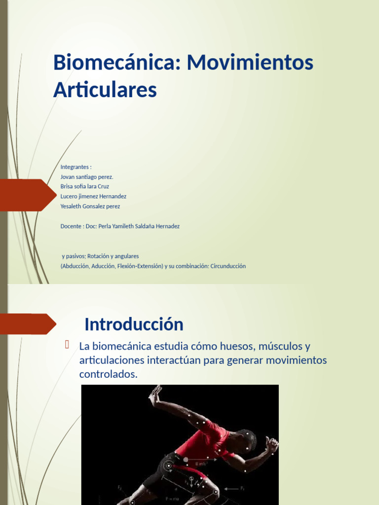 Biomecánica Jovan | PDF