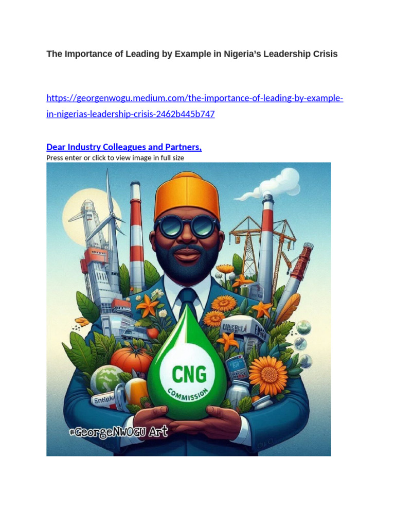 The Importance of Leading by Example in Nigeria's Leadership Crisis | PDF
