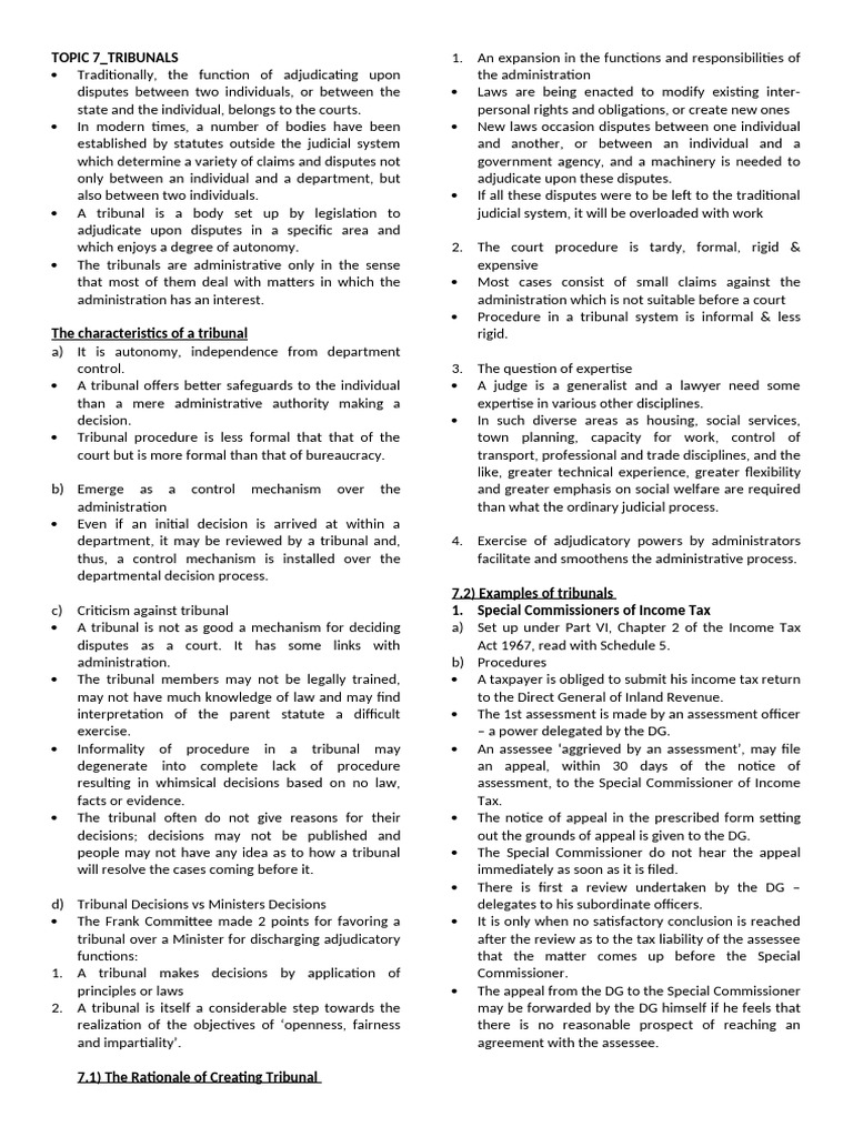 Admin Law_final Fk | PDF | Tribunal | Advocate