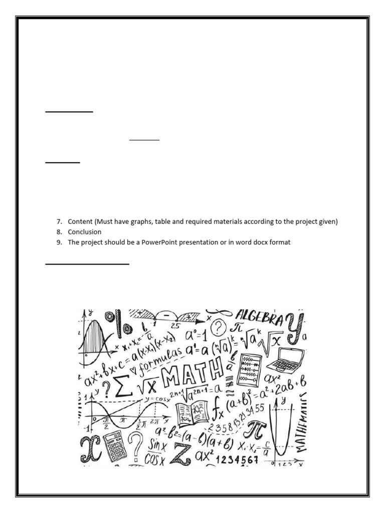 Grade 12 Math Project Guidelines | PDF | Trigonometric Functions | Waves
