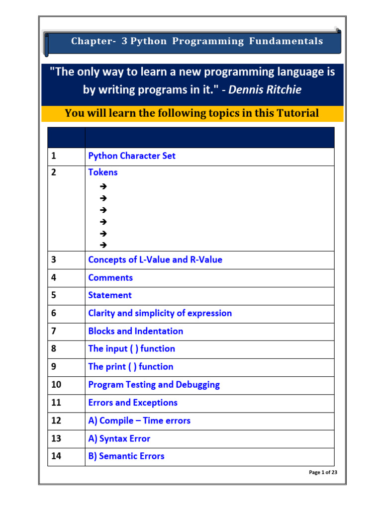 Chapter 3 Ip | PDF | Variable (Computer Science) | Reserved Word
