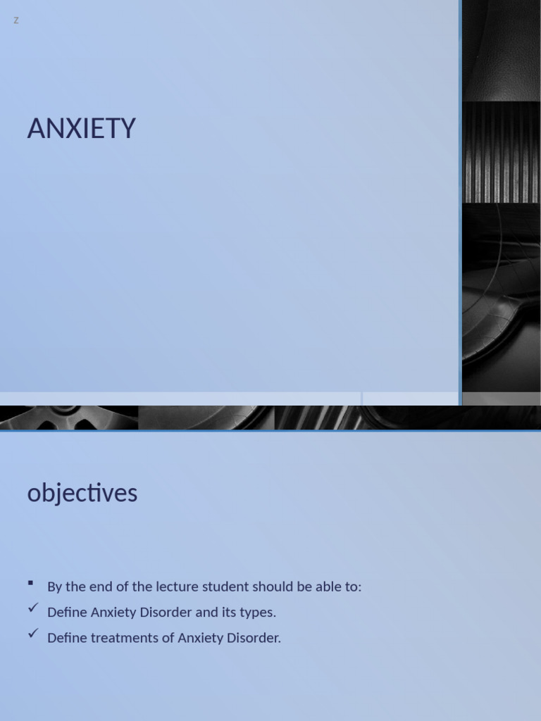 ANXIETY Disorder | PDF | Anxiety | Anxiety Disorder