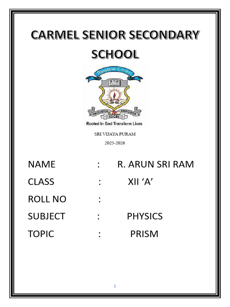 Understanding Prisms in Physics | PDF | Refraction | Refractive Index