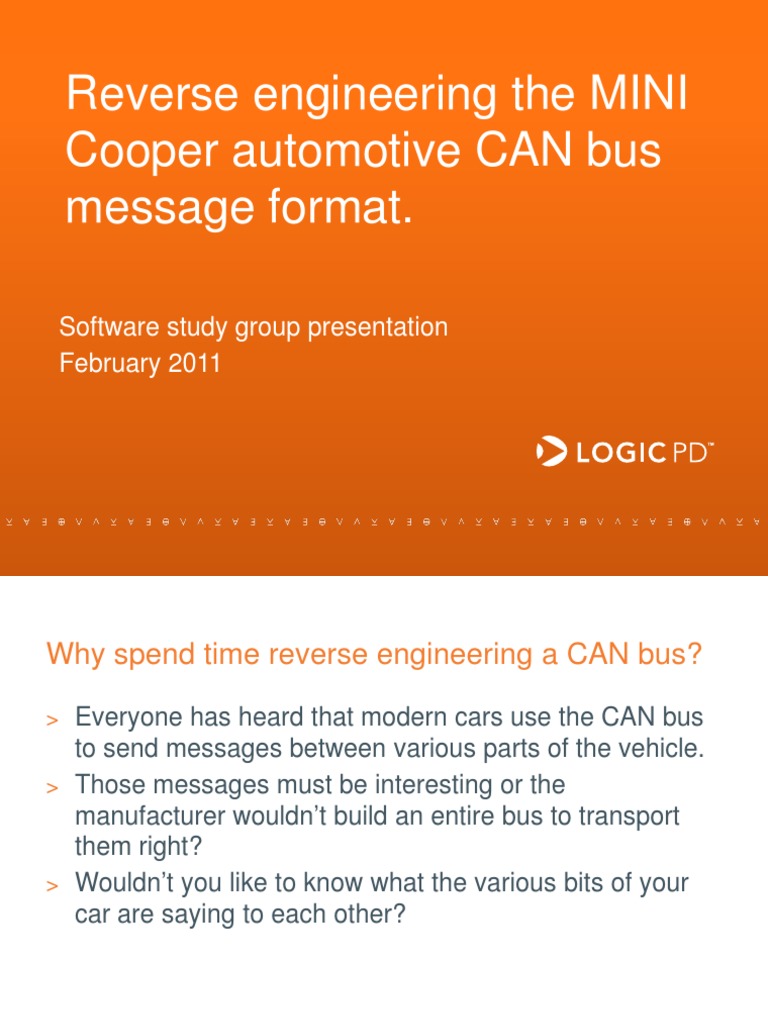 MINI Cooper CAN Bus Analysis | PDF