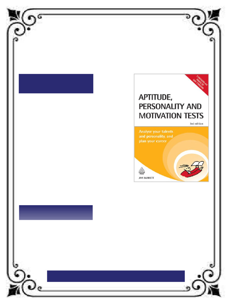 Aptitude Personality and Motivation Tests Analyse Your Talents and ...