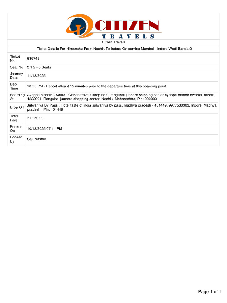 Ticket | PDF