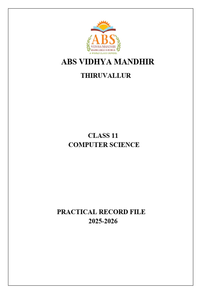 11 Cs Record File 25-26 | PDF | Letter Case | Python (Programming Language)