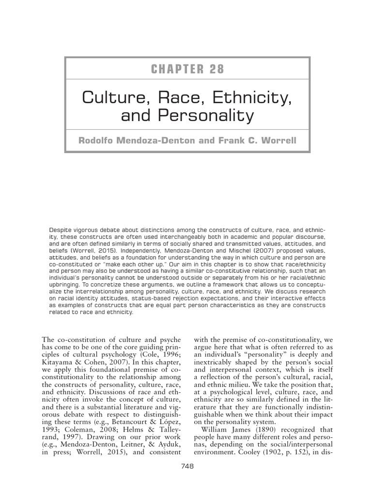Race Etnicity Culture | PDF | Race (Human Categorization) | Attitude ...