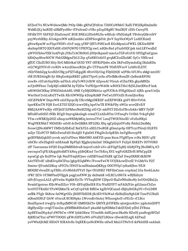 Random Text Generation Output | PDF