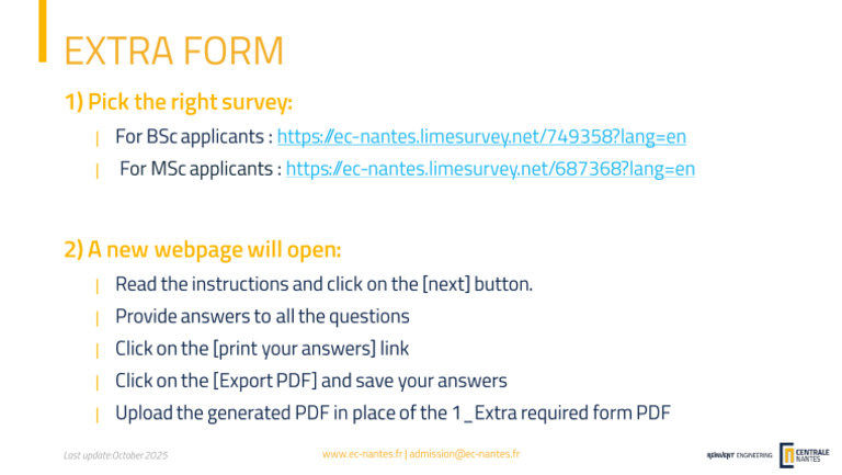 ECandidat - Extra Required Form | PDF
