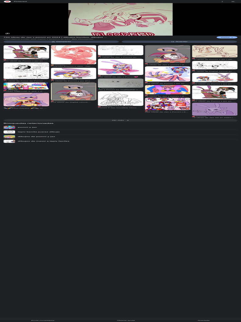 Pomni x Jax Dibujo Lapiz - Buscar Con Google | PDF