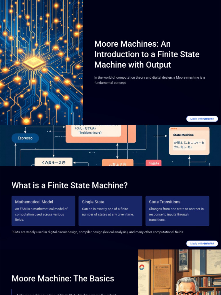 Moore Machines an Introduction to a Finite State Machine With Output ...