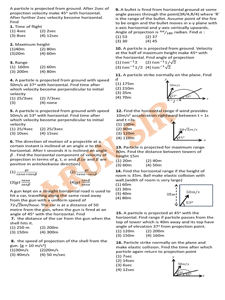 projectile motion | PDF | Projectiles | Mechanics