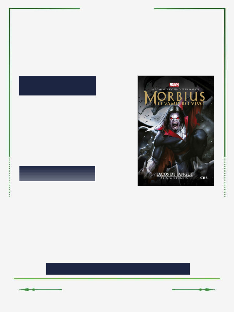 Morbius O vampiro vivo 1st Edition Brendan Deneen ebook zero wait 2025 ...